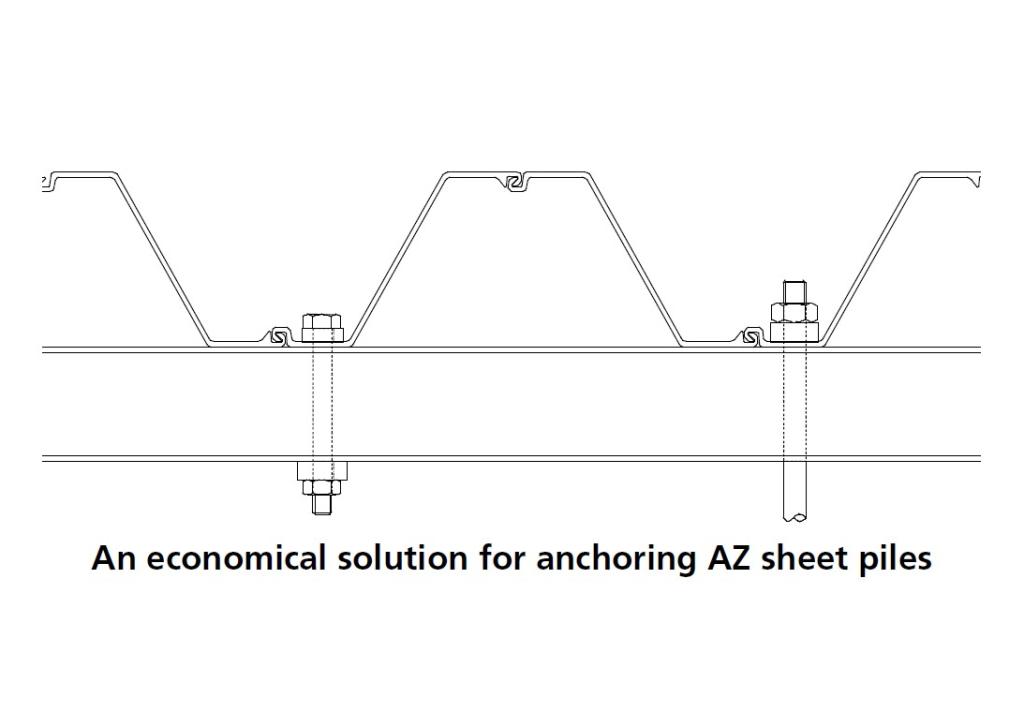 Off-centre anchoring of AZ sheet pile walls | ArcelorMittal Sheet Piling